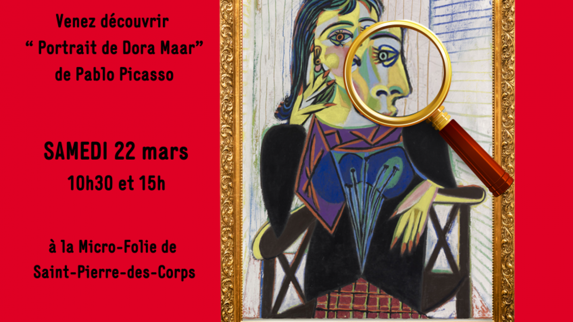 Micro-Folie / A la découverte d'une œuvre avec "Portrait de Dora Maar de Pablo Picasso" | Le Prog